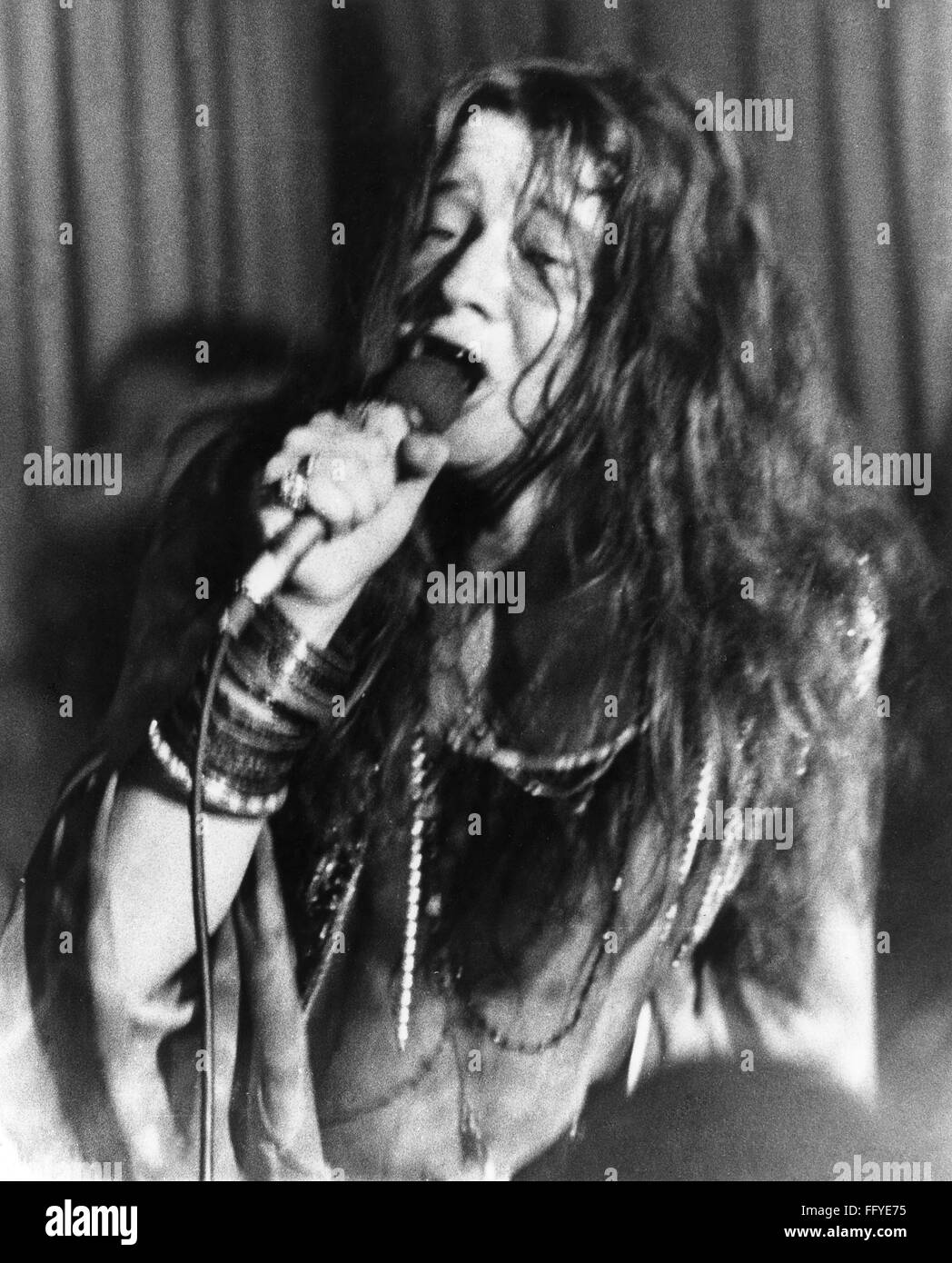 JANIS JOPLIN (1943-1970). /nAmerican rock singer. Photographed at a ...