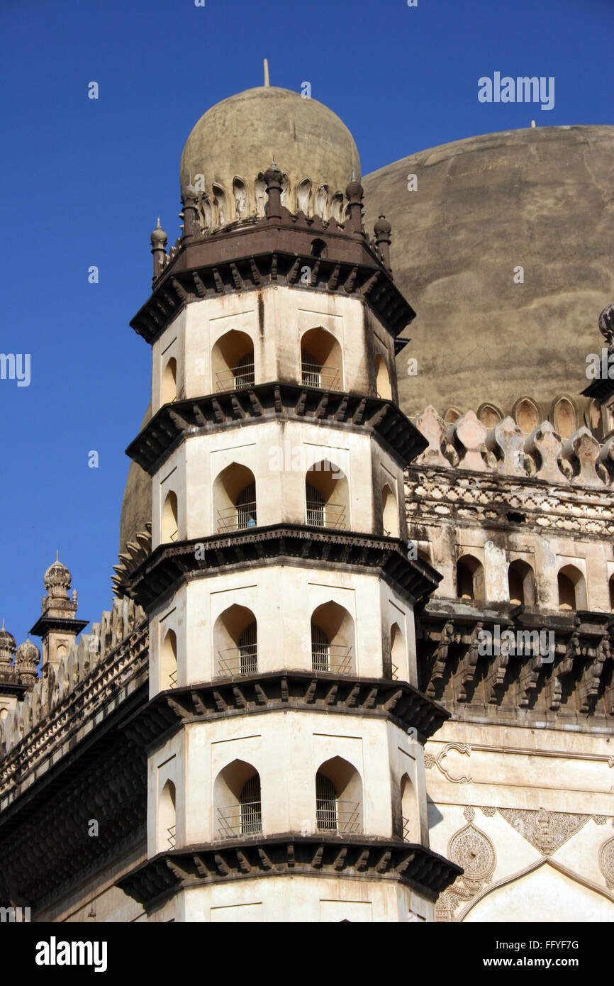 Minar of Gol Gumbaz , Bijapur , Karnataka , India Stock Photo - Alamy