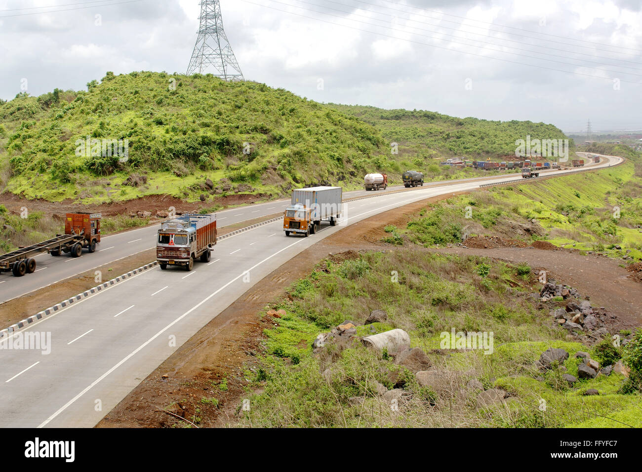 Indian container truck india hi-res stock photography and images - Alamy