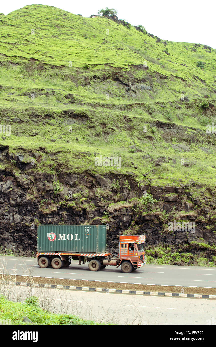 Indian container truck india hi-res stock photography and images - Alamy