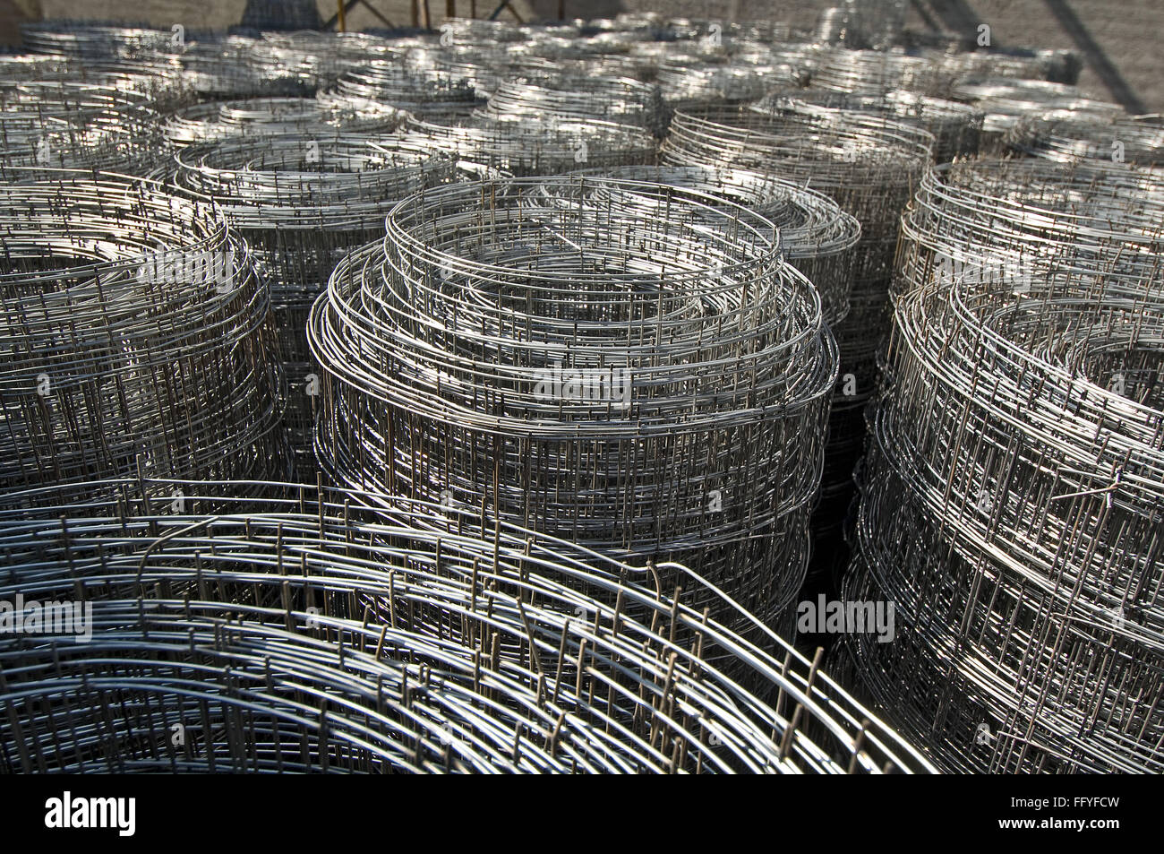 Steel wire mesh used for construction ; India Stock Photo - Alamy