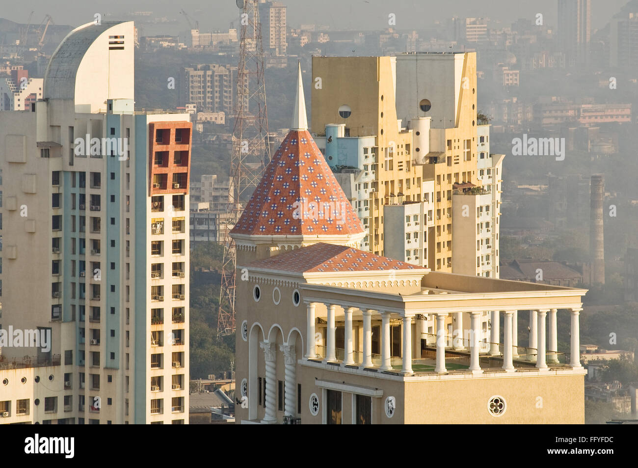 Modern highrise buildings ; Bombay ; Mumbai ; Maharashtra ; India Stock ...