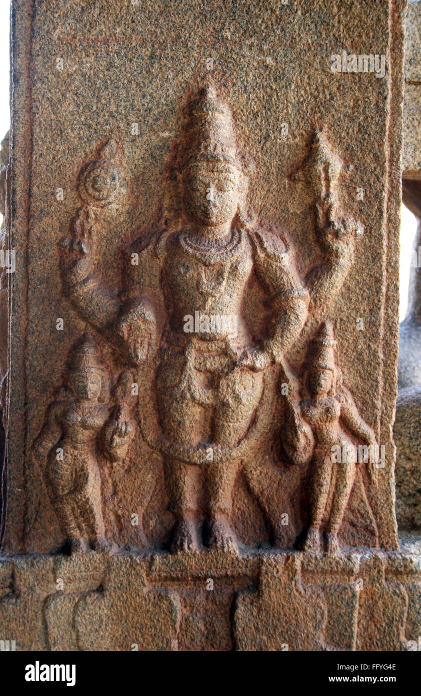 Sculpture of Lord Vishnu , Vijaya Vittala temple complex , Hampi ...