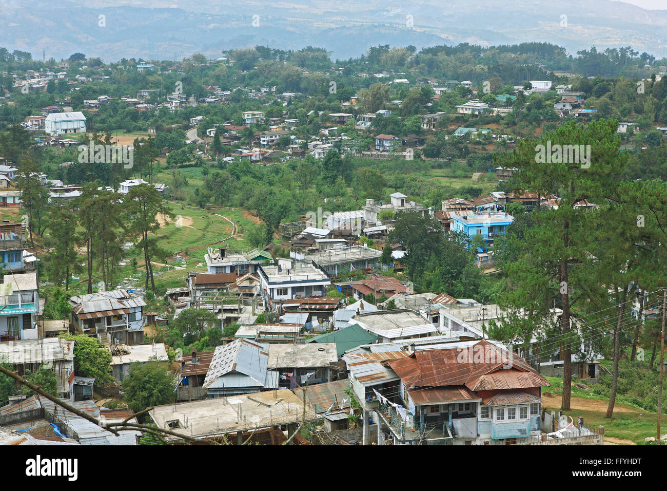View of shillong town ; Meghalaya ; India Stock Photo - Alamy