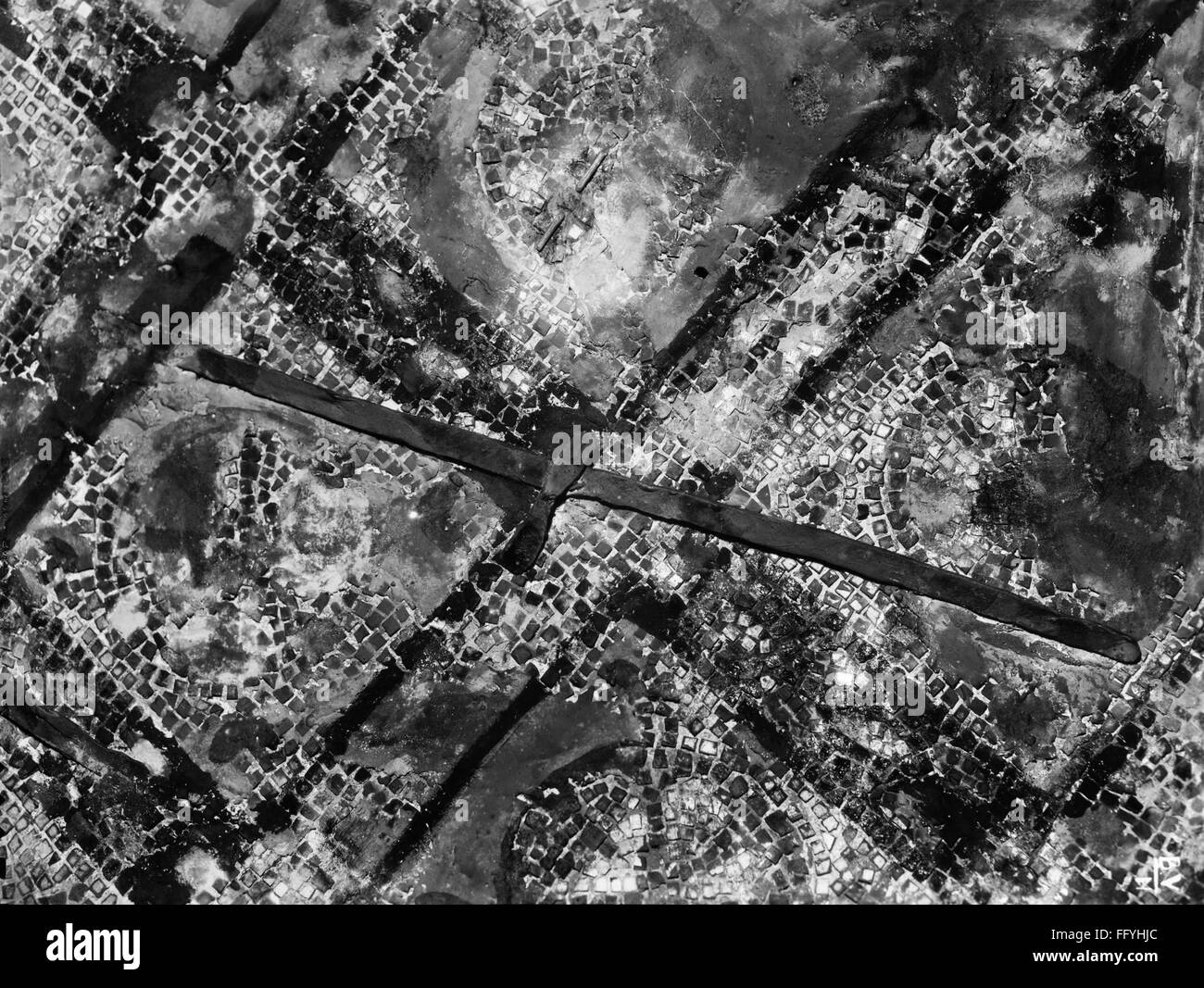 HAGIA SOPHIA: RESTORATION. /nA metal clamp used to reinforce a ...