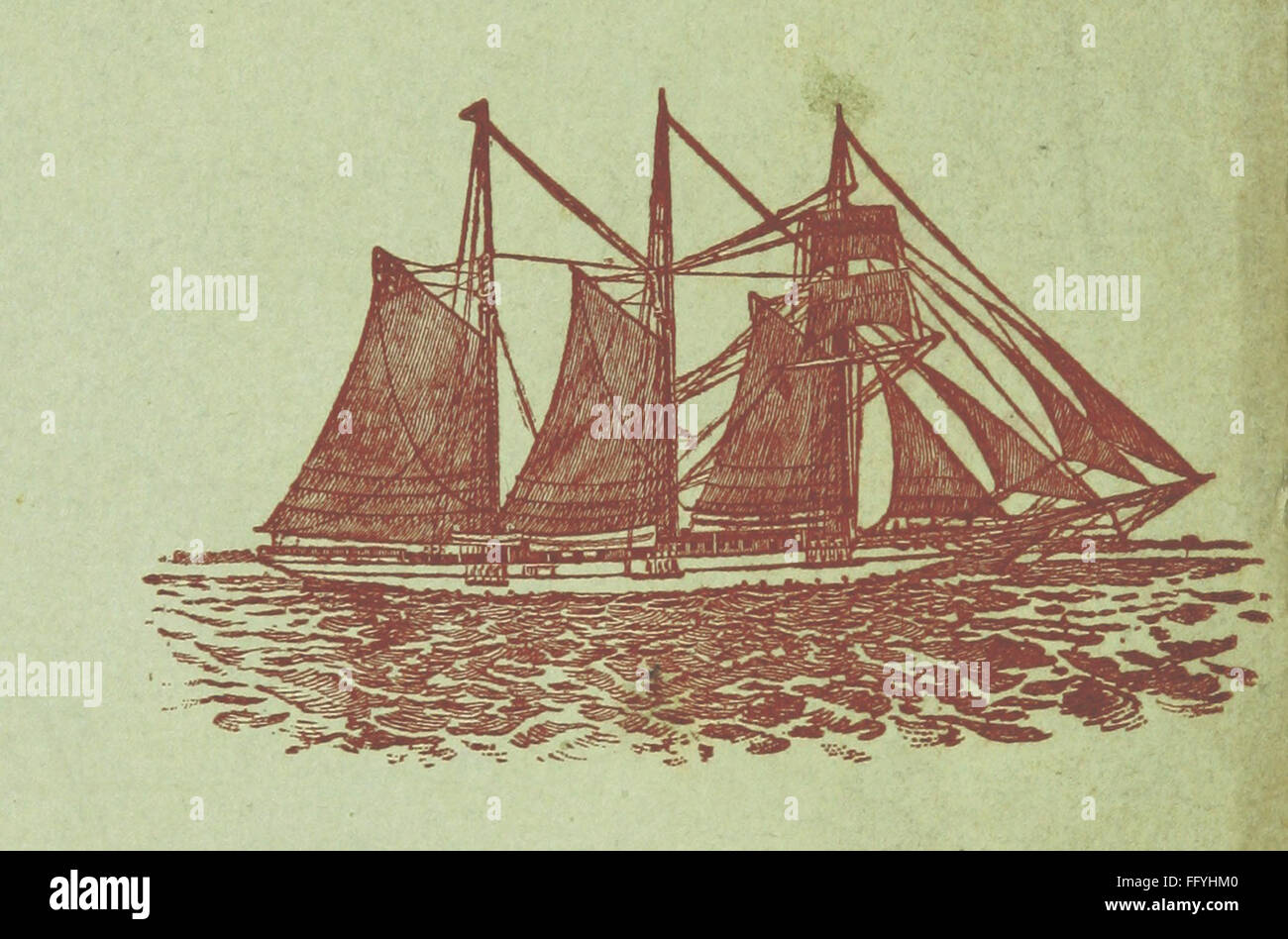 of 'In the Sunbeam to New Zealand. [With a chart.]' Stock Photo - Alamy