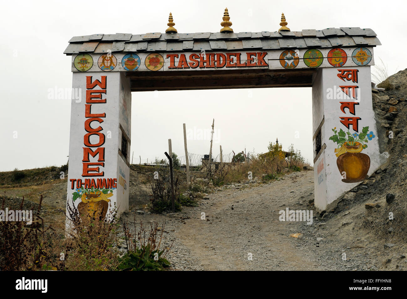 Entrance of manang hi-res stock photography and images - Alamy