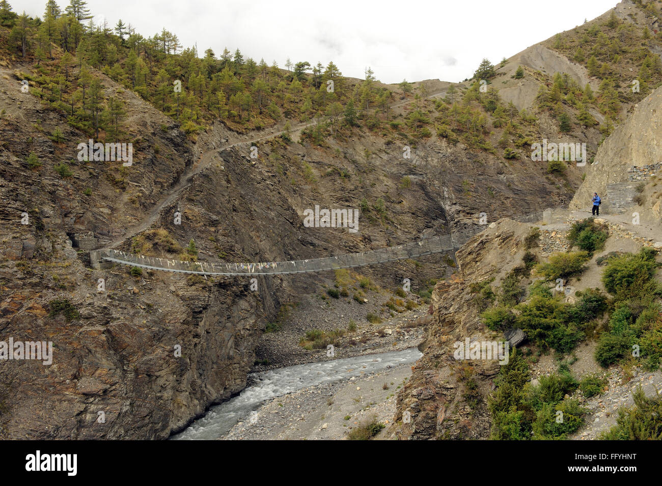 Nepal bridge hi-res stock photography and images - Alamy