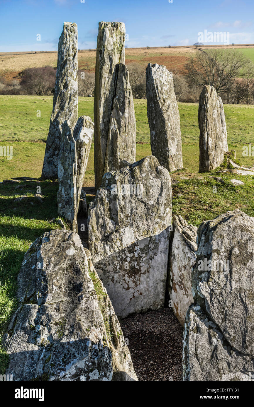 Cairnholy Chambered Cairns In Scotland Stock Photo - Alamy
