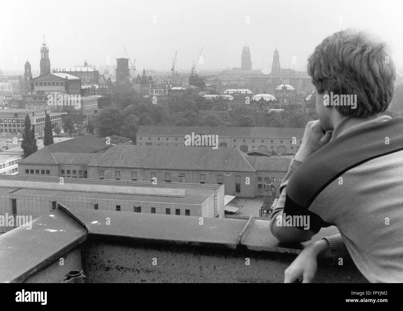 geography / travel, Germany, Dresden, overview across the city, May ...