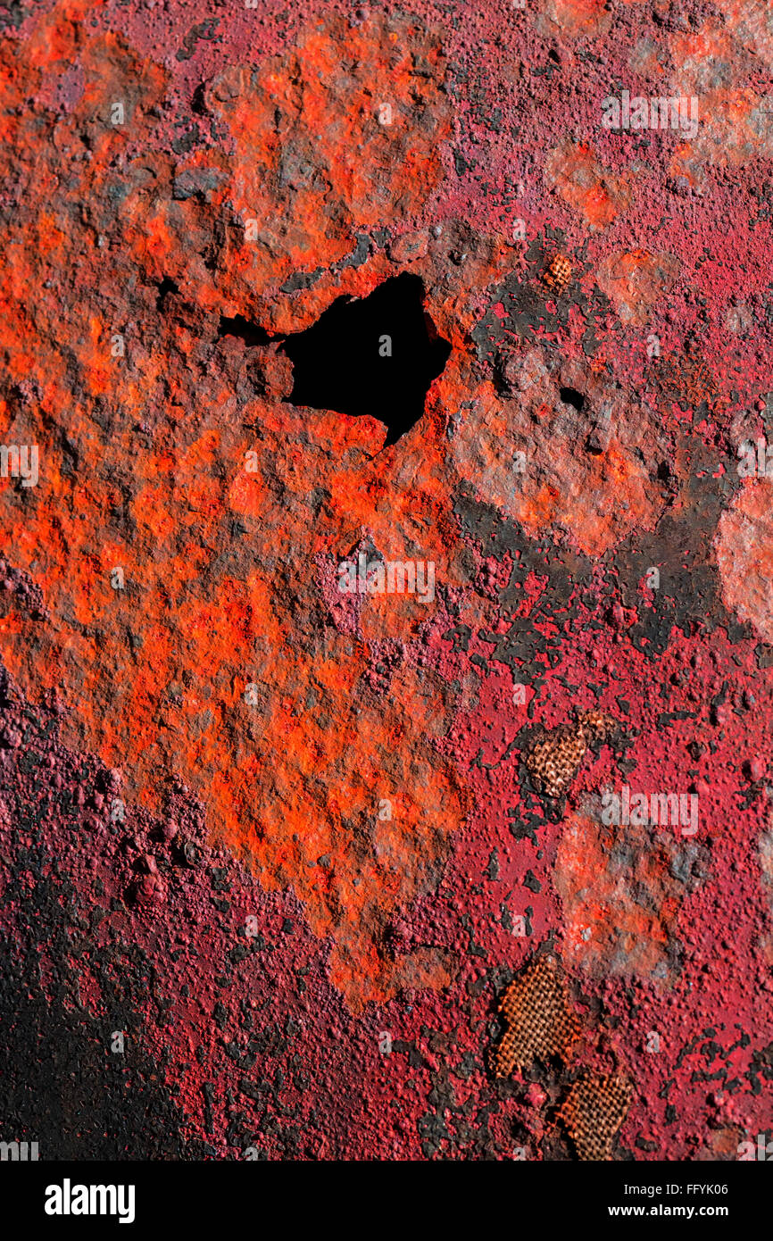 Red Rust - Close-up Detail of Rusting London Taxi Cab Stock Photo - Alamy