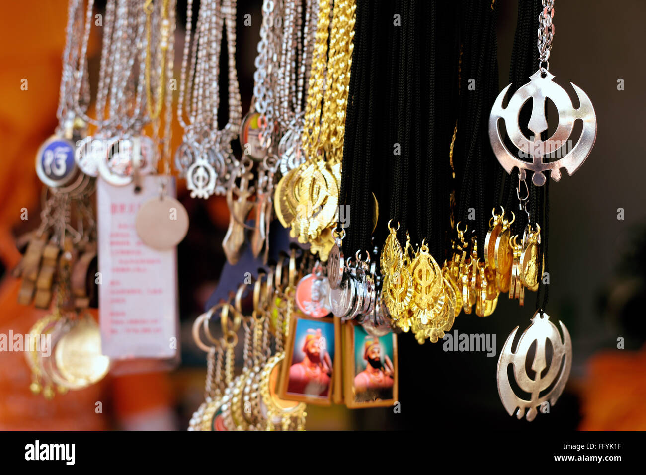 Gift items representing Sikhism outside Nanded Gurudwara Maharashtra ...