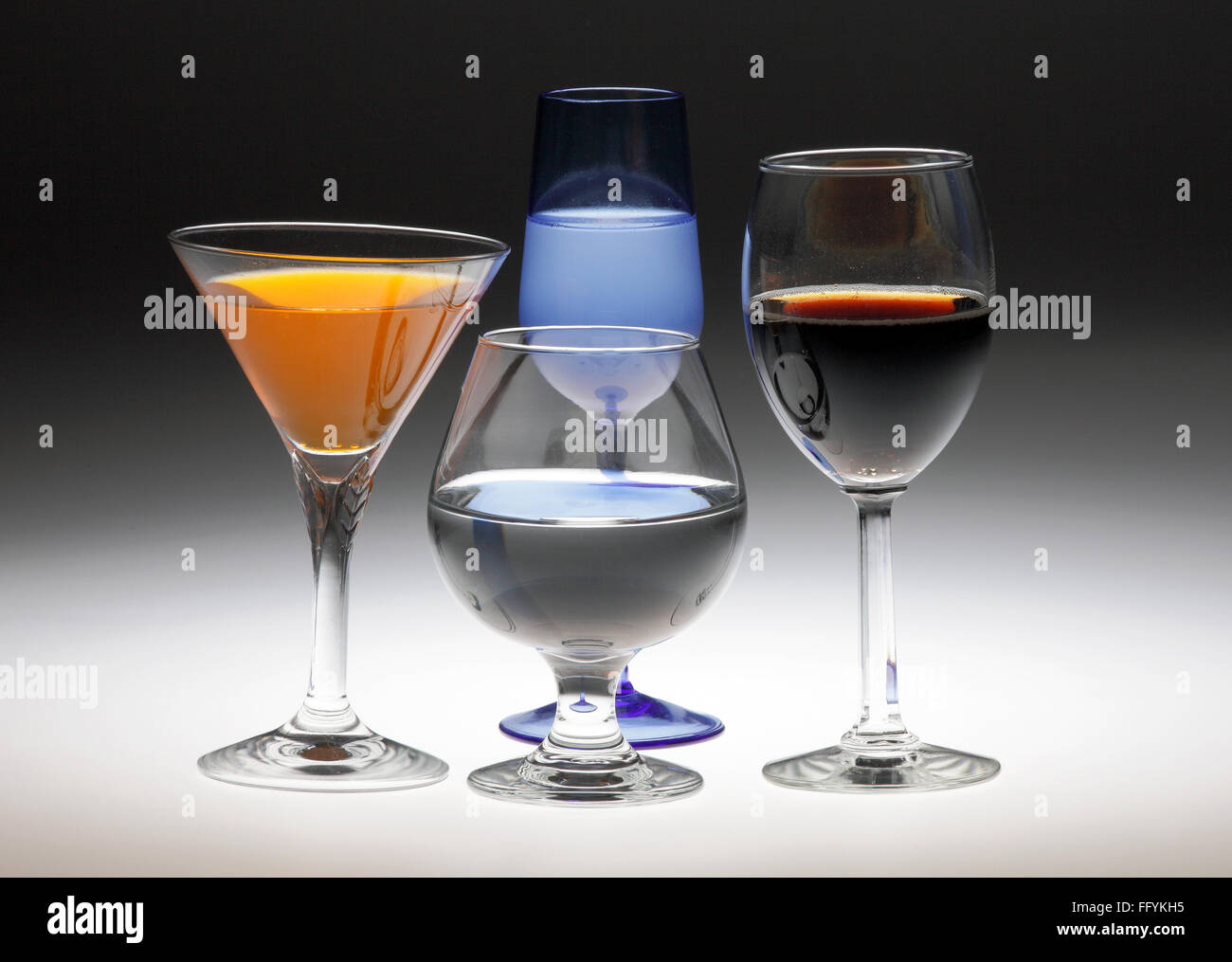 Drinking Glasses Glassware India Stock Photo - Alamy