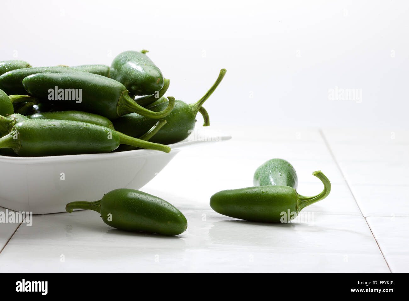 chilli in tray Stock Photo - Alamy