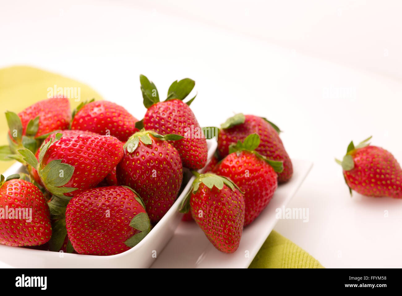 strawberries in bowl Stock Photo - Alamy