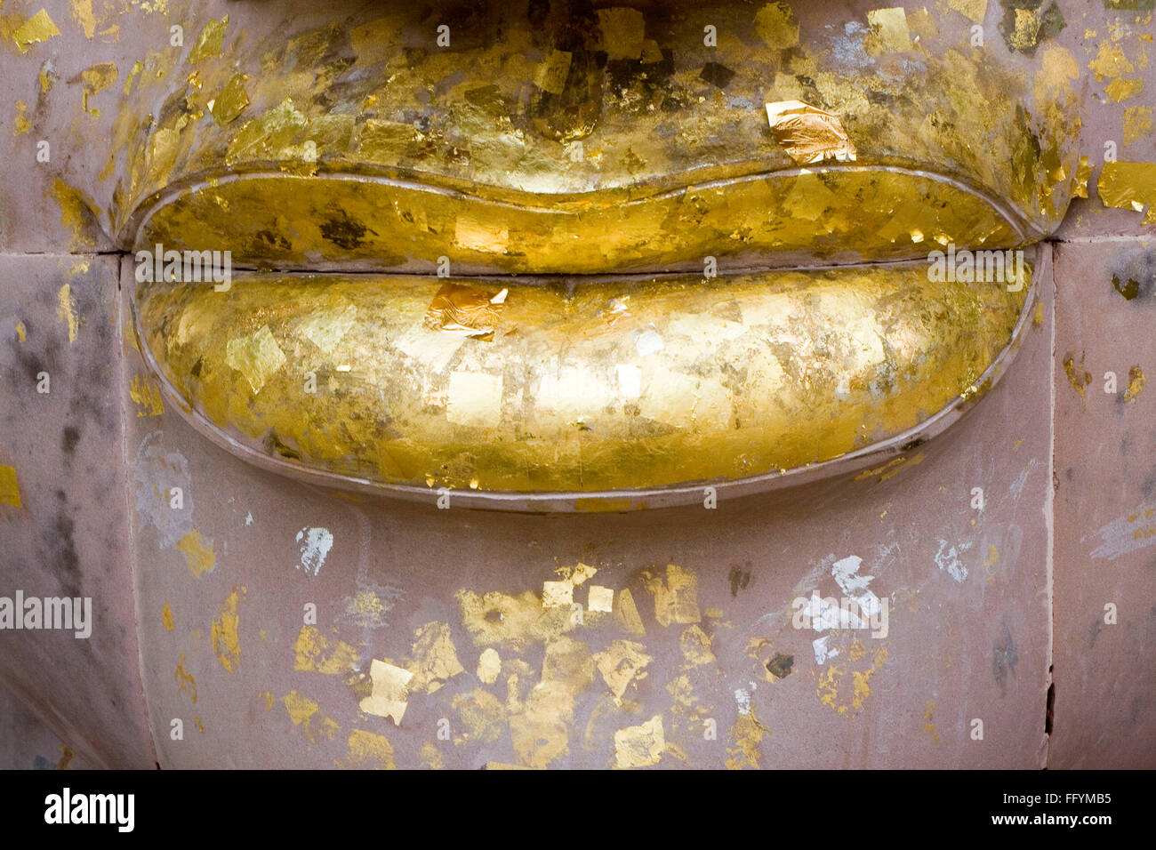 Lip statue of Buddha in Sarnath , Varanasi , Uttar Pradesh , India ...