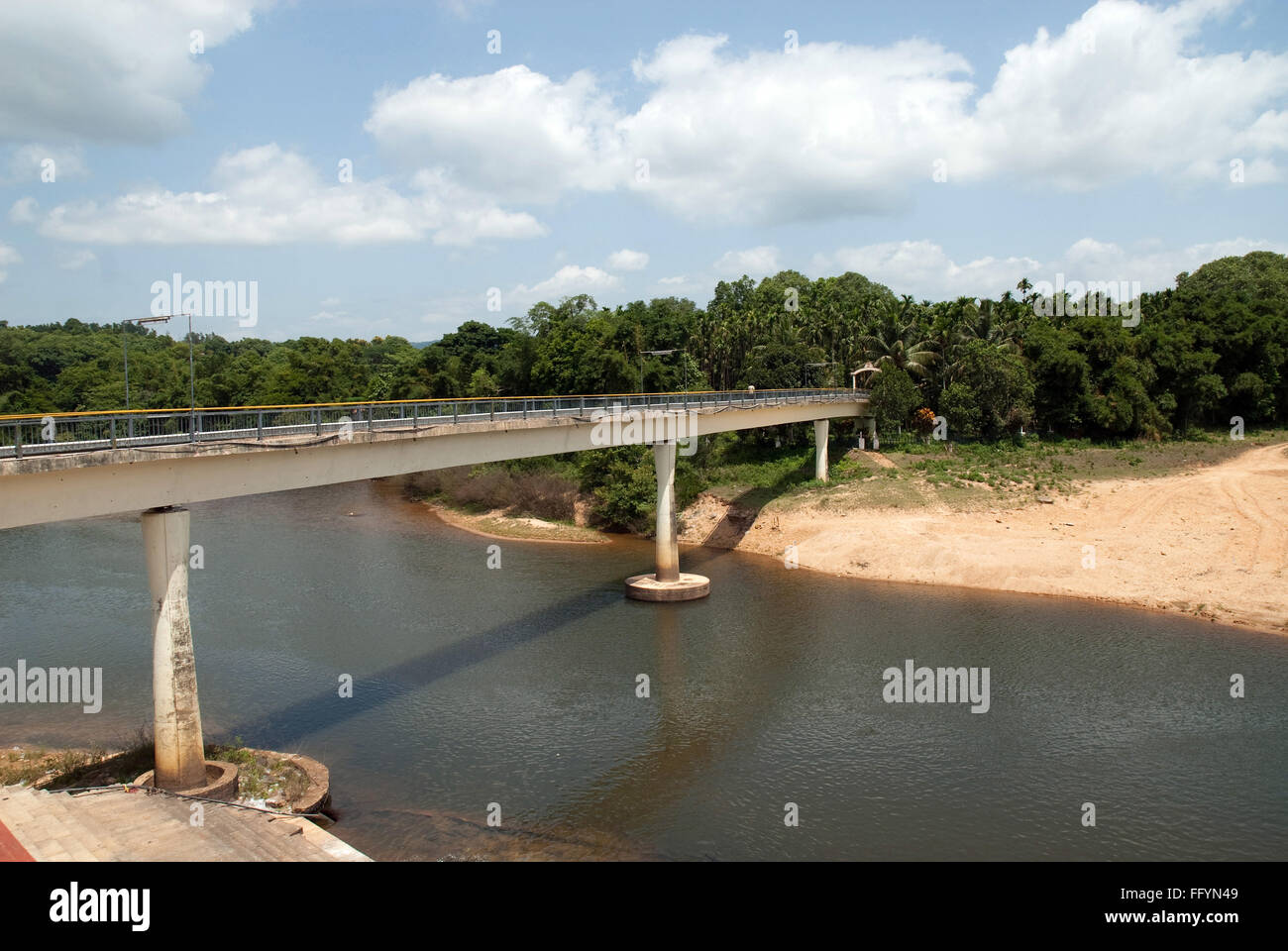 Tunga river in Sringeri at Karnataka India Asia Stock Photo - Alamy