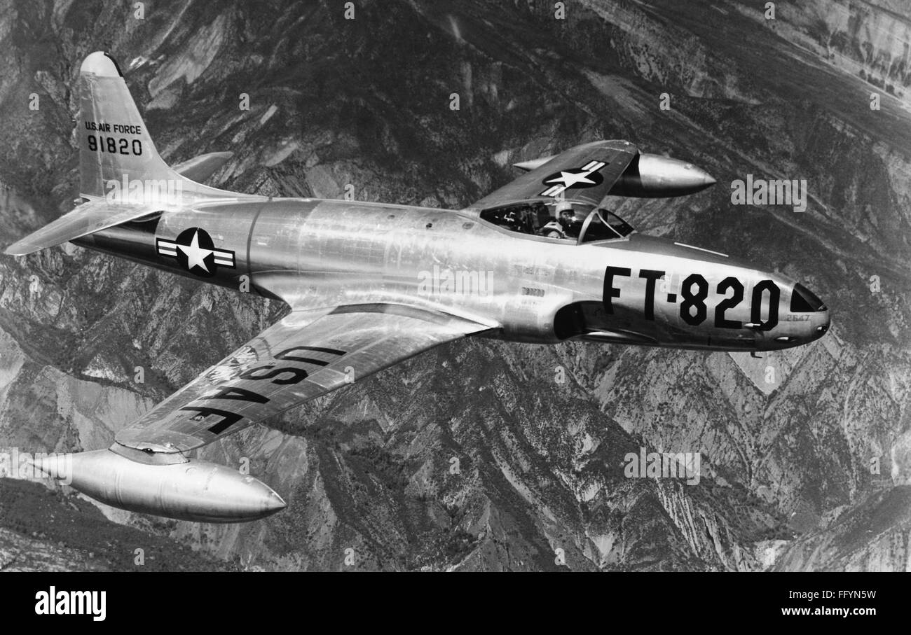 LOCKHEED F-80, 1948. /nThe Lockheed F-80 Shooting Star of the U.S. Air ...