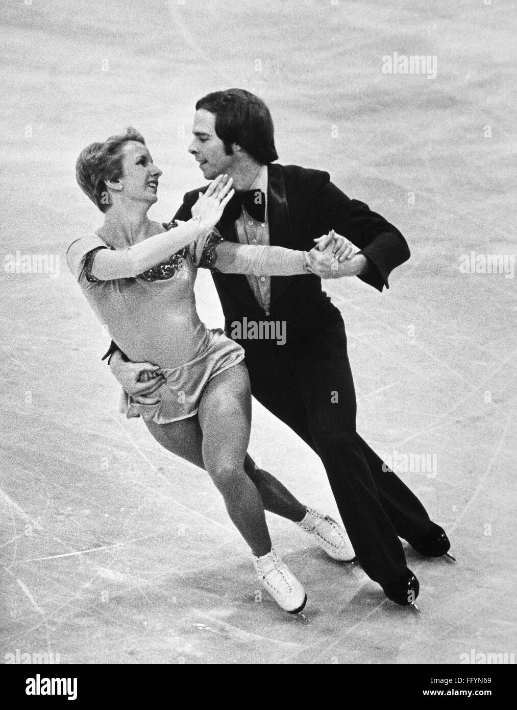 ICE DANCERS, 1975. /nAmerican ice dancing couple Colleen O'Connor and ...