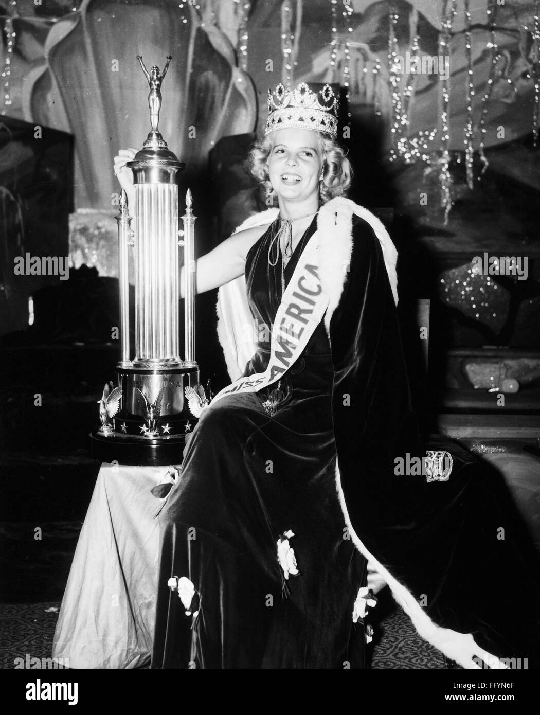 BETTE COOPER (1920- ). /nWinner of the Miss America pageant in 1937. Photographed with her ...