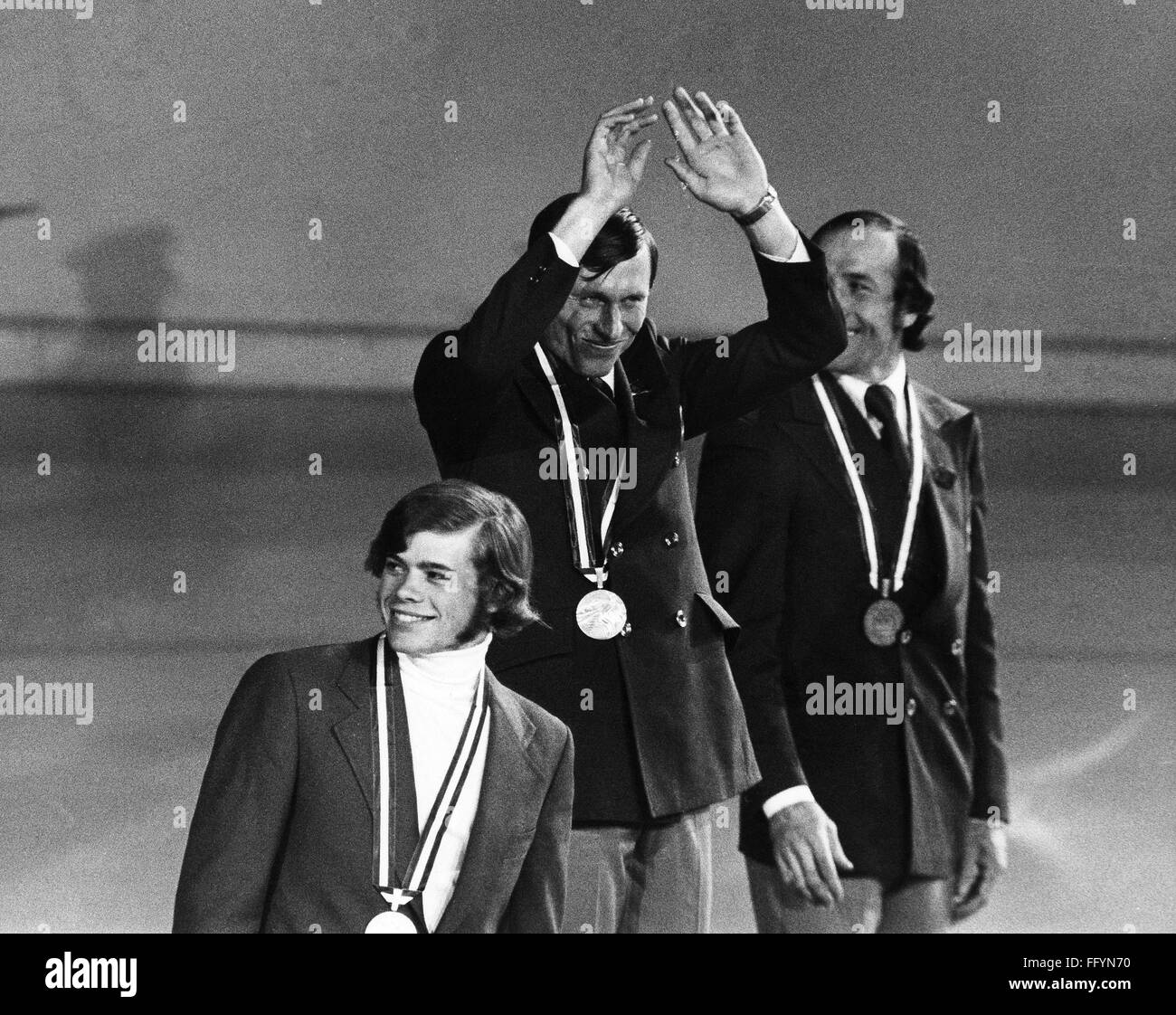 OLYMPIC GAMES, 1976. /nSergey Savelyev of the Soviet Union waves from ...