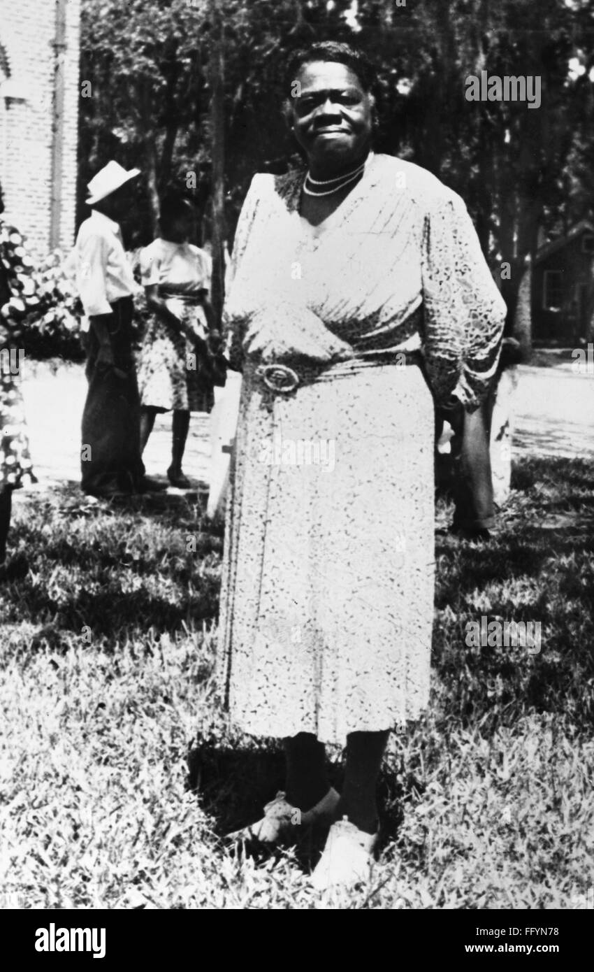MARY MCLEOD BETHUNE /n(1875-1955). American educator and civil rights ...