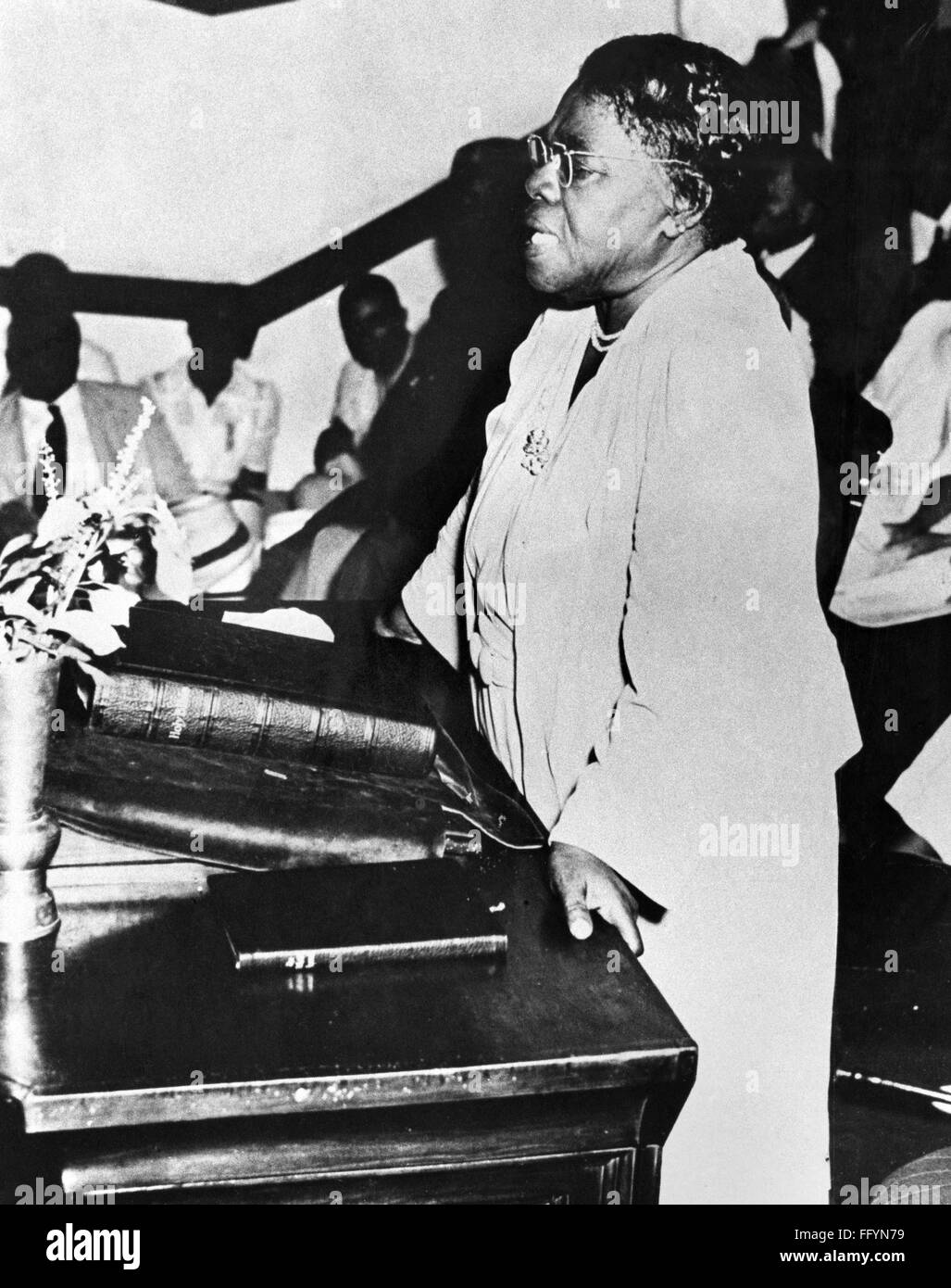 MARY MCLEOD BETHUNE /n(1875-1955). American educator and civil rights ...