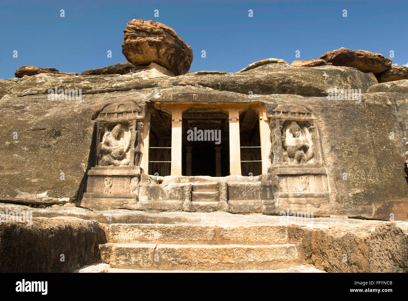 Ravanaphadi cave temple in Aihole , Karnataka , India Stock Photo - Alamy