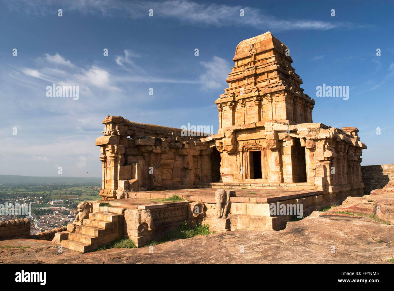 Upper Shivalaya temple in North Fort in Badami , Karnataka , India ...