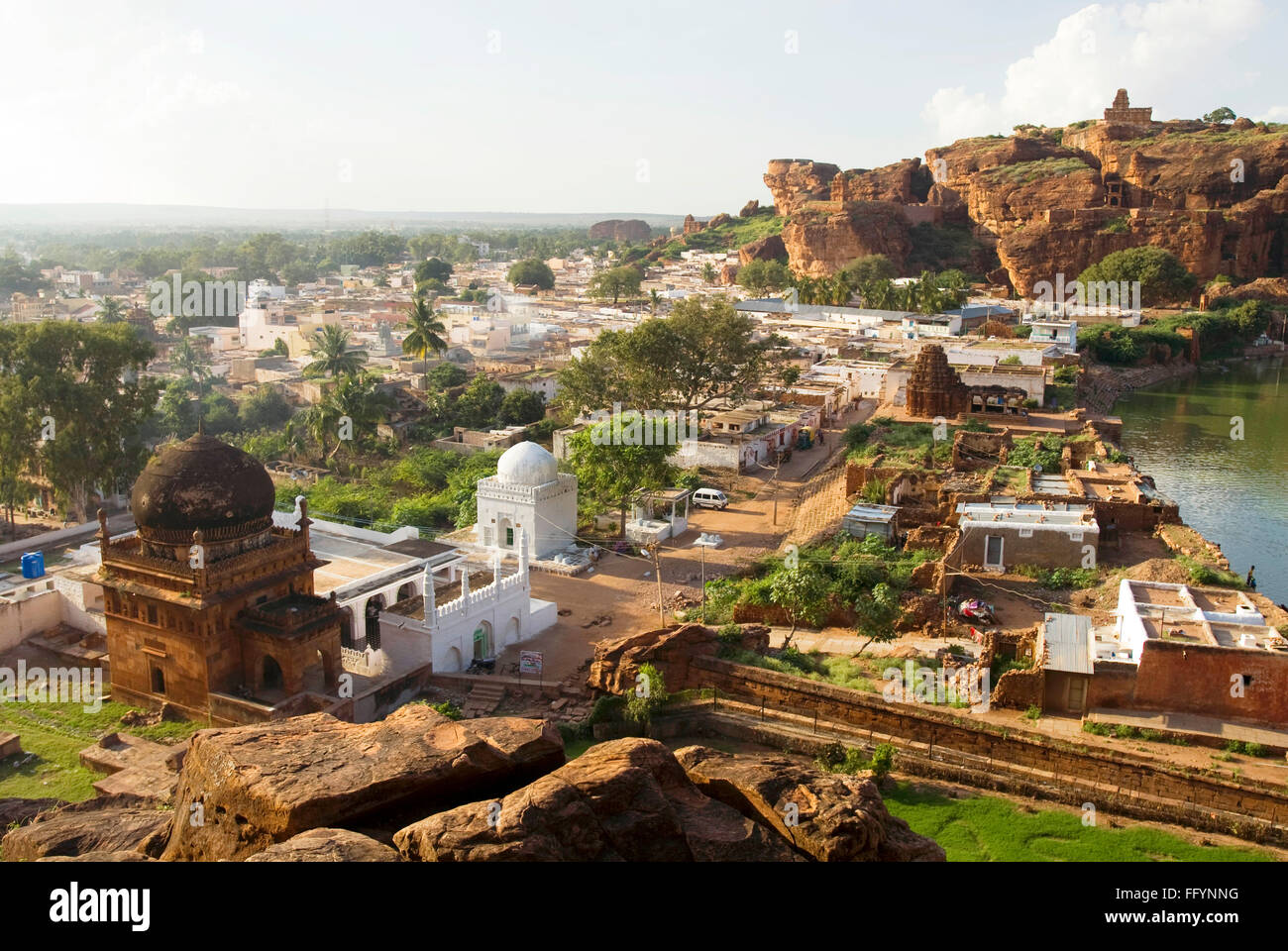Badami full of cave temples gateways forts inscriptions and sculptures ...