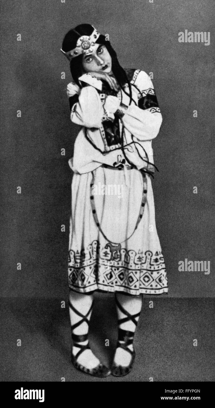 BALLET: RITE OF SPRING. /nA soloist from the first English production ...