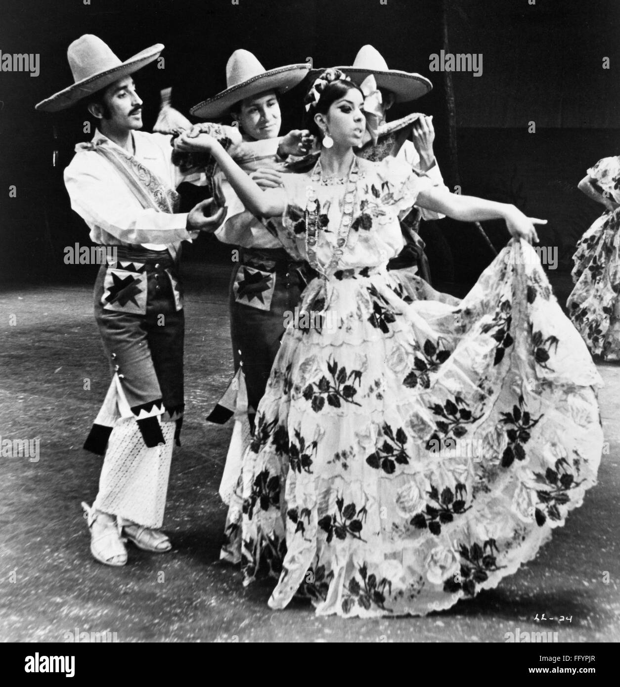 MEXICAN FOLK DANCE, c1965. /nMercedes Losza (center) in a scene from ...