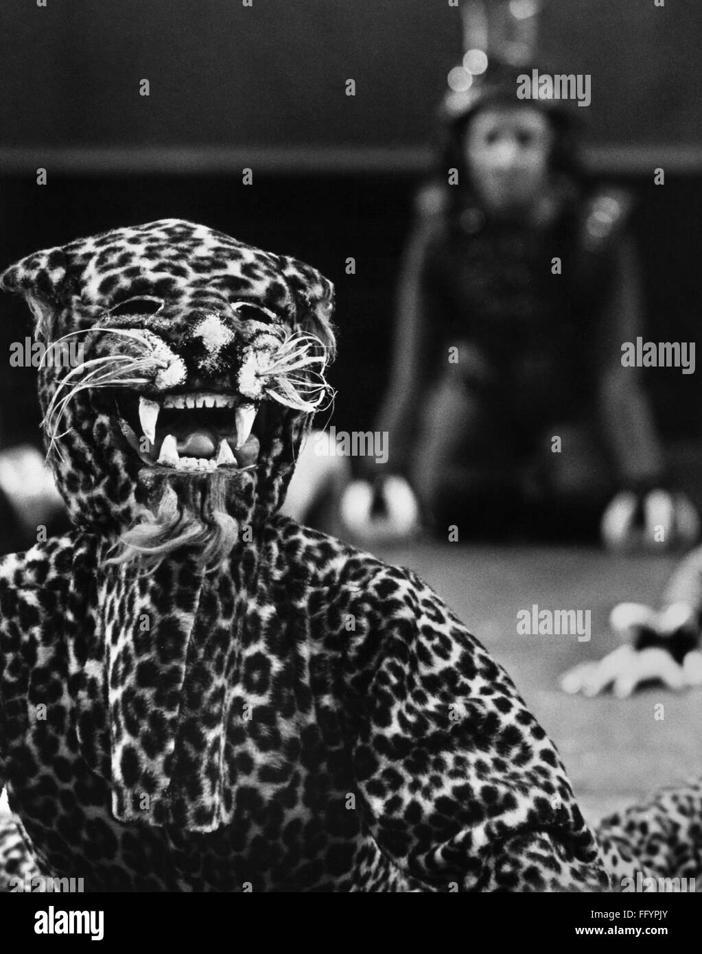 MEXICAN FOLK DANCE, c1970. /nDancer dressed as a leopard in a scene by ...