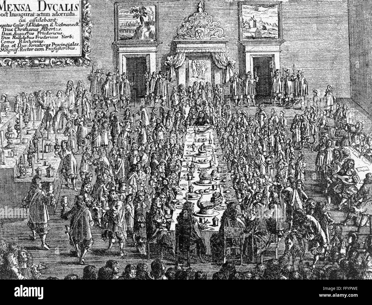 pedagogy, university, feast at the inauguration of the Kiel university ...