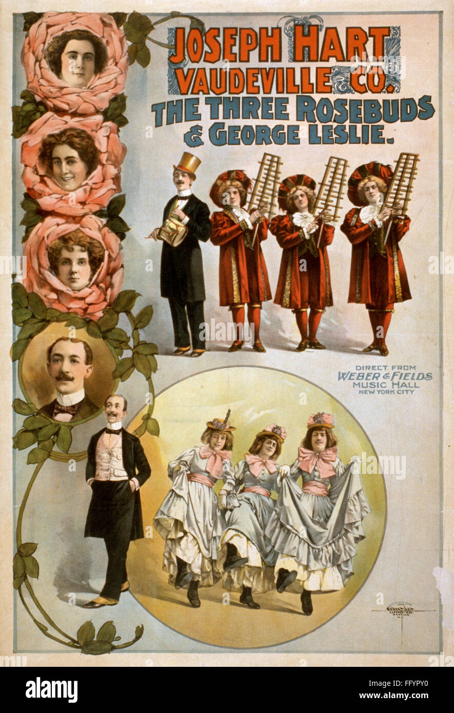 VAUDEVILLE POSTER, c1899. /nLithograph poster for a show by the Joseph ...