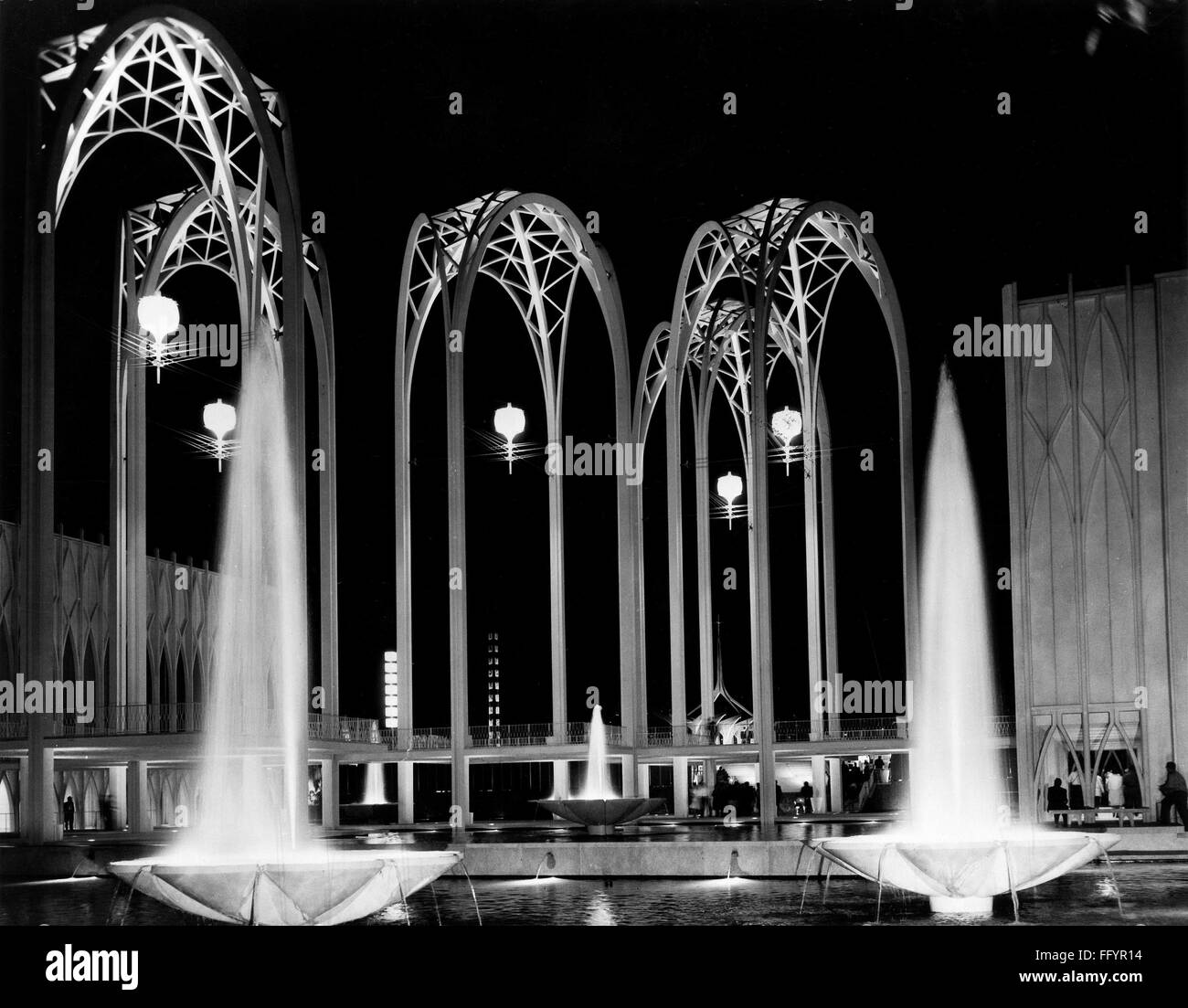 SEATTLE: SCIENCE MUSEUM. /nThe courtyard of the Pacific Science Center ...