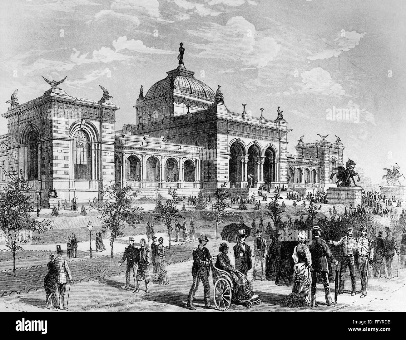 CENTENNIAL FAIR, 1876. /nMemorial Hall at the Centennial Exposition in ...