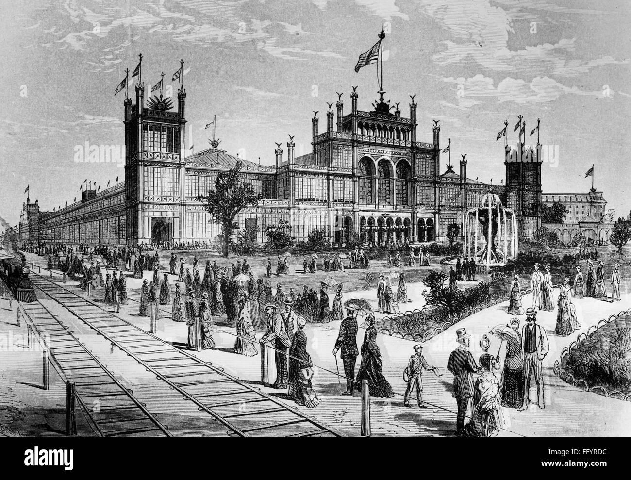 CENTENNIAL FAIR, 1876. /nThe Main Exhibition Building at the Centennial ...