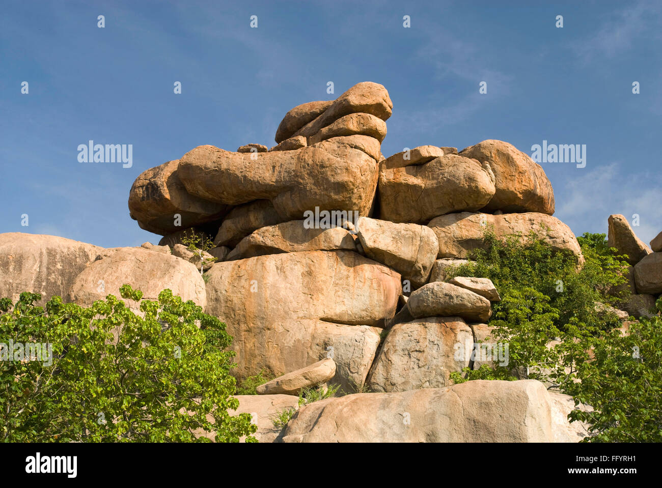 Stunning rock formation at Hampi , Karnataka , India Stock Photo - Alamy