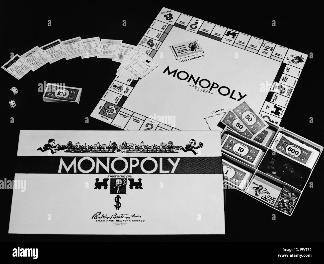 MONOPOLY BOARD GAME. /nThe American boardgame 'Monopoly,' manufactured ...