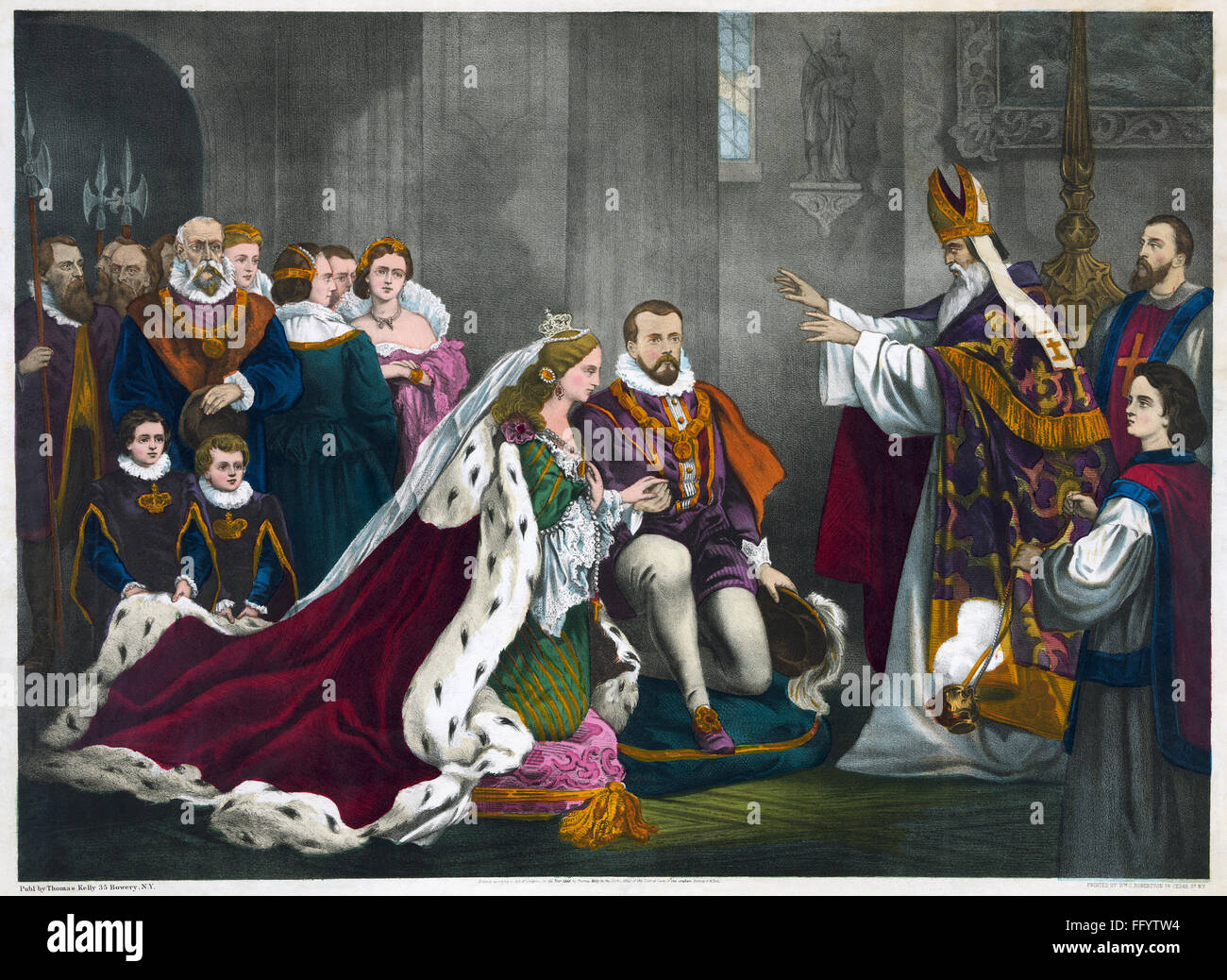 MARY, QUEEN OF SCOTS. /nWedding of Mary, Queen of Scots, and Henry ...