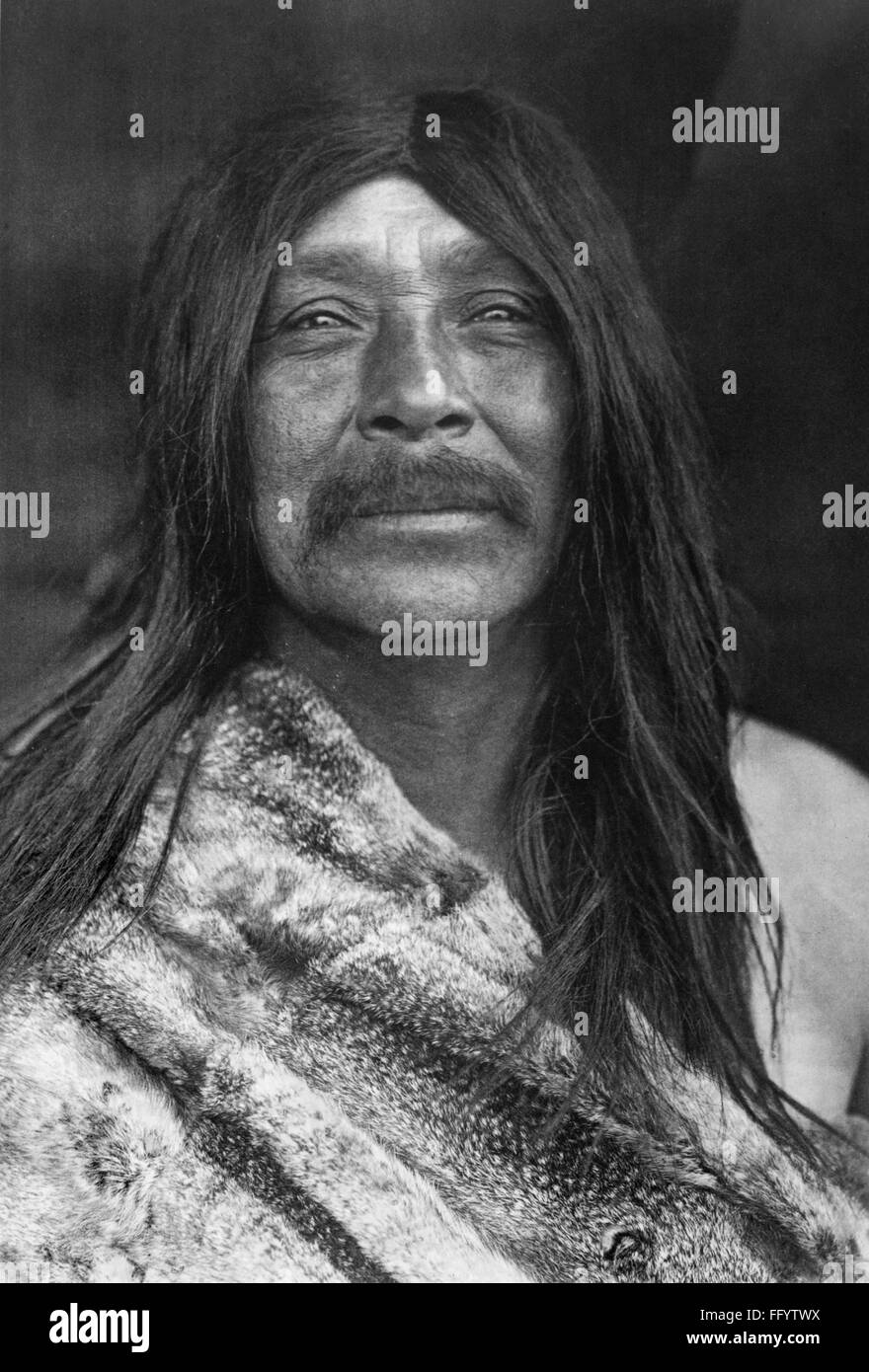 QUILCENE MAN, 1912. /nLelehalt, a Quilcene Native American man from ...