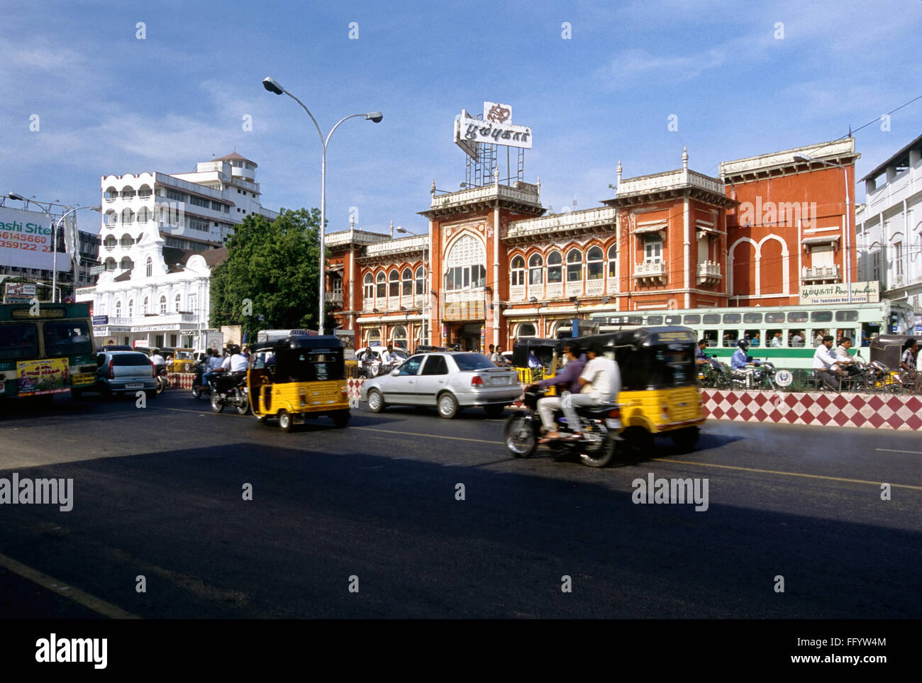 Building in Anna salai ; Mount Road ; Madras Chennai ; Tamil Nadu ...