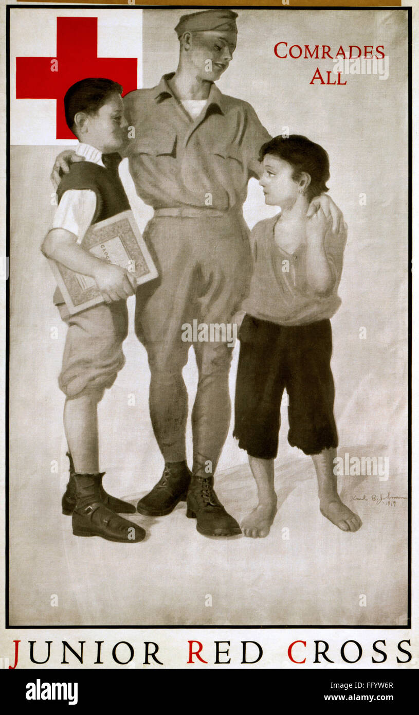 JUNIOR RED CROSS POSTER. /nLithograph poster for the American Junior ...