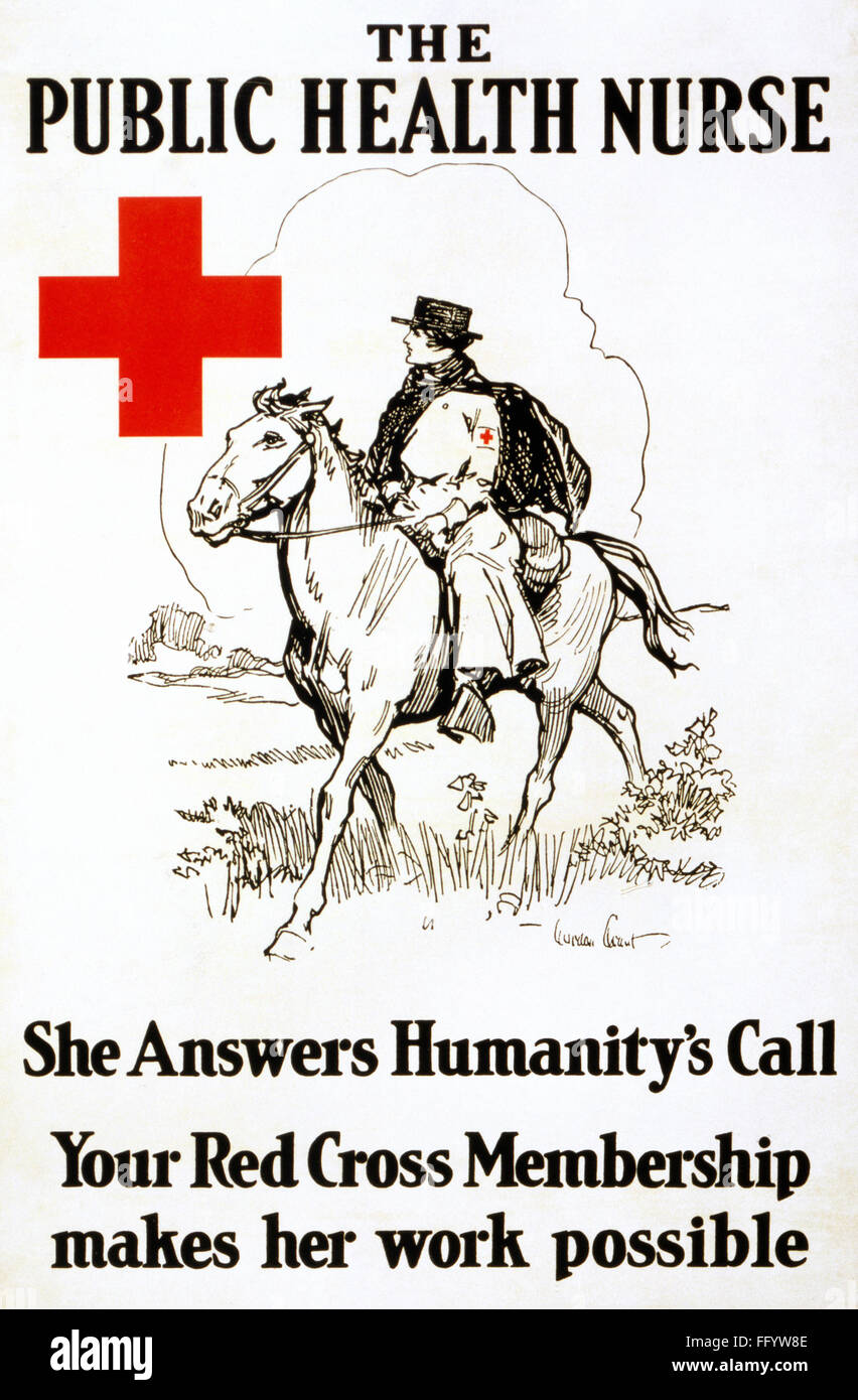 RED CROSS POSTER, c1917. /nAmerican Red Cross membership recruiting ...
