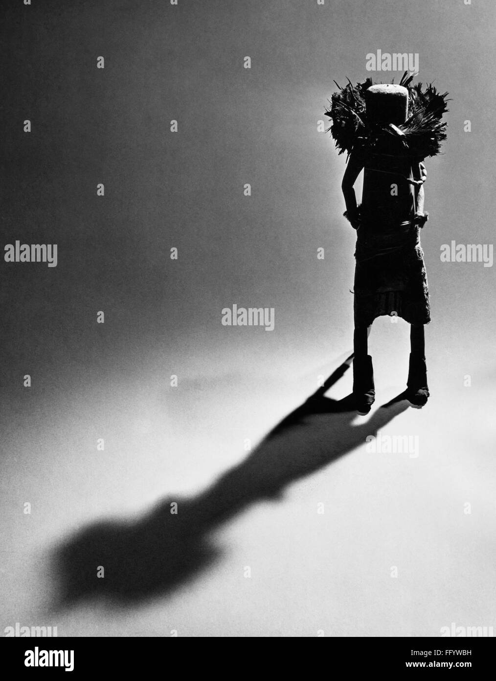 ZUNI KACHINA DOLL. /nA Zuni warrior spirit or Kachina. Carved and ...