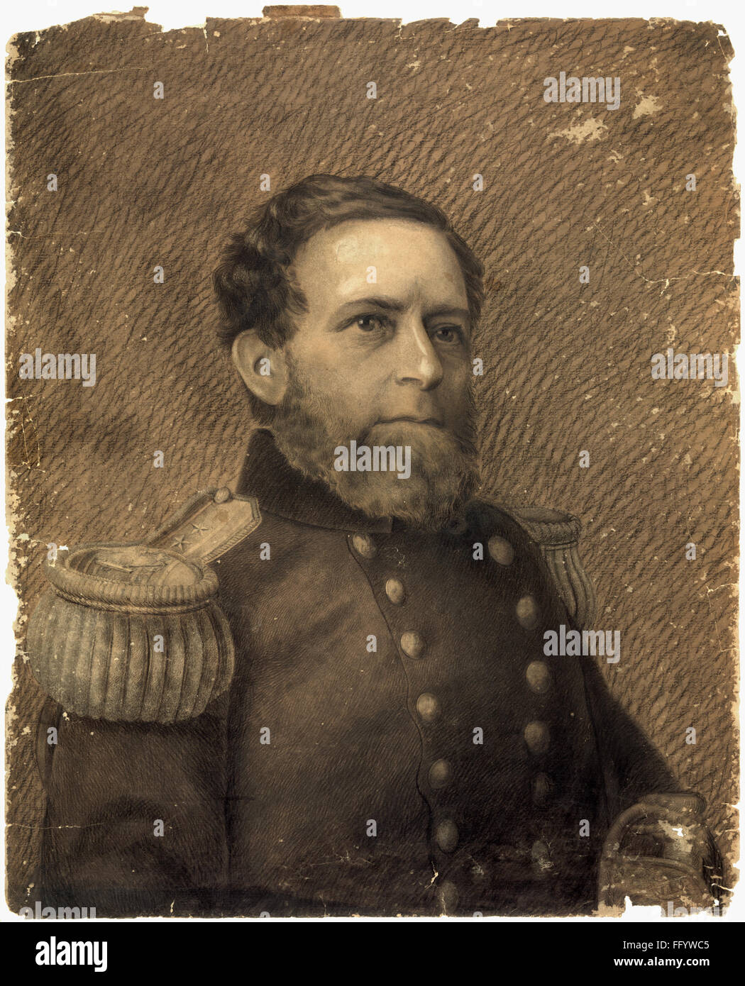 ANDREW HULL FOOTE /n(1806-1863). American naval officer. Drawing, c1875 ...