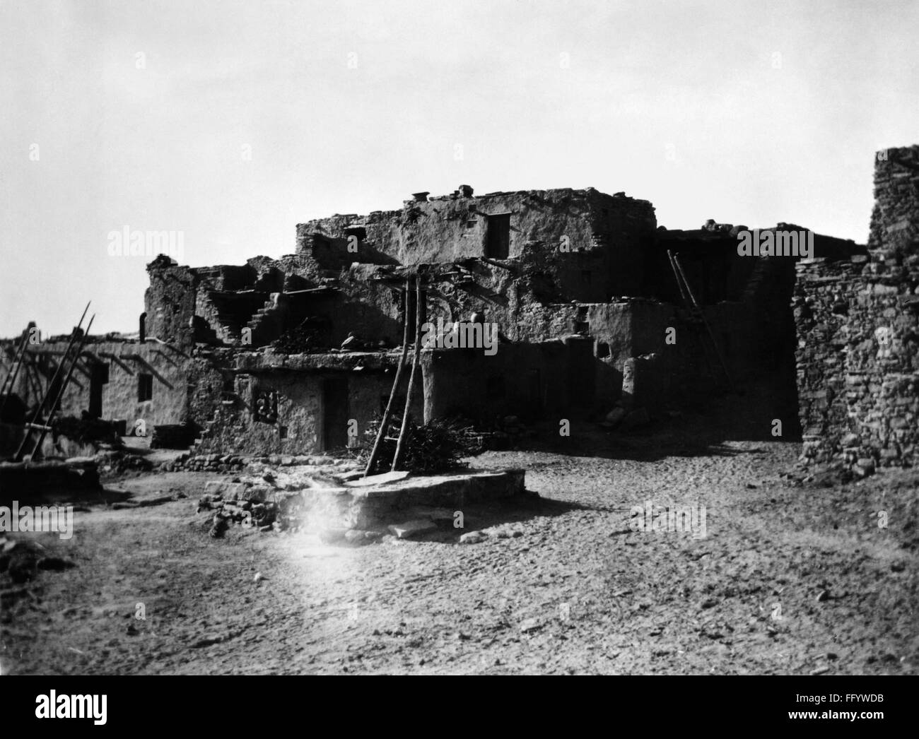 HOPI VILLAGE, 1903. /nA view of the Hopi village of Walpi in ...