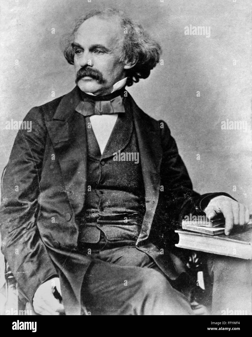 NATHANIEL HAWTHORNE /n(1804-1864). American writer. Photograph, c1860 ...