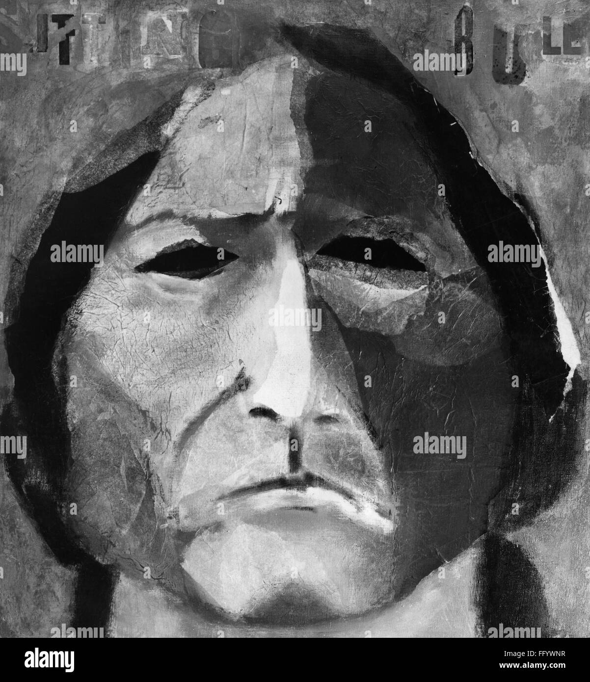SITTING BULL (c1831-1890). /nSioux Native American leader. Painting by ...